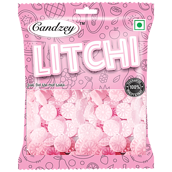 Buy Candzey Litchi Candy - Hard-Boiled, Mouth Freshener Online at Best ...