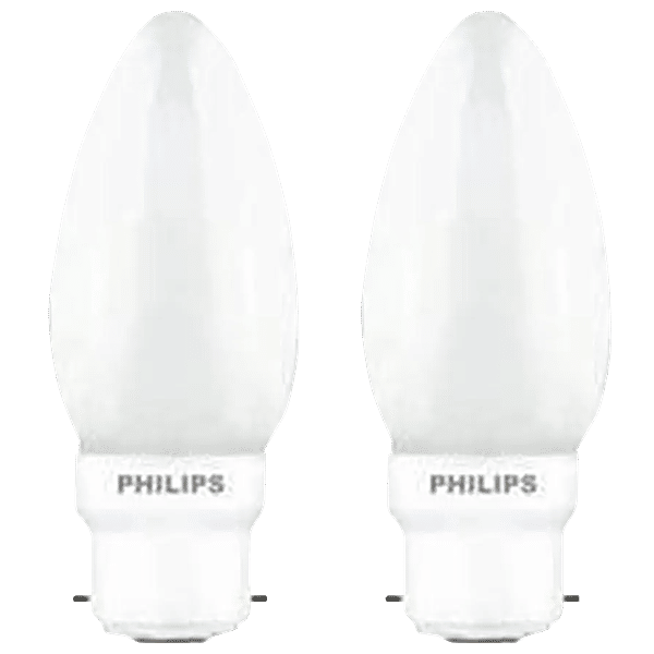 Buy Philips LED Deco White 0.5W Glass Candle - Sleek Body, Vivid ...