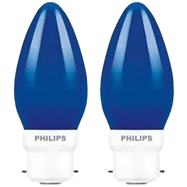 Buy Philips LED Deco Blue 0.5 W Glass Candle - Sleek Body, Vivid ...