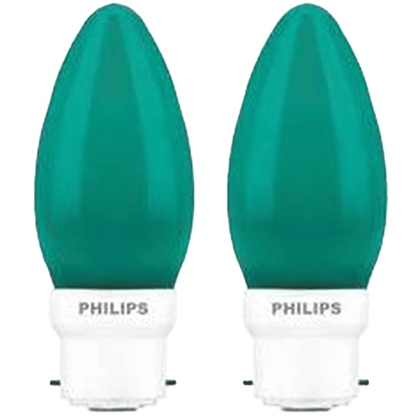 Buy Philips LED Deco Green 0.5W Glass Candle - Sleek Body, Vivid ...