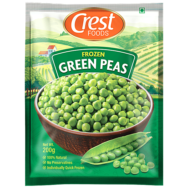 Buy Crest Foods Frozen Green Peas - High Quality, Adds Flavour Online ...