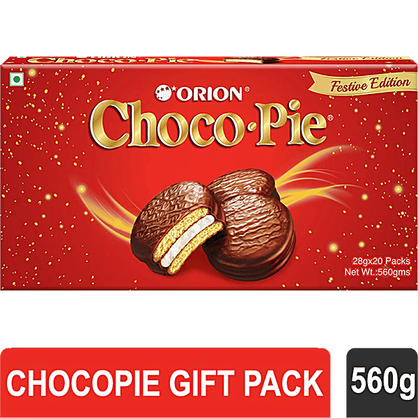 Buy Orion Choco Pie Festive Gift Pack - Soft, Sweet Flavour Online at ...