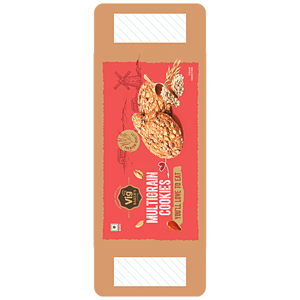 Buy Vig Baker's Multigrain Cookies - Crunchy, Healthy Online at Best ...
