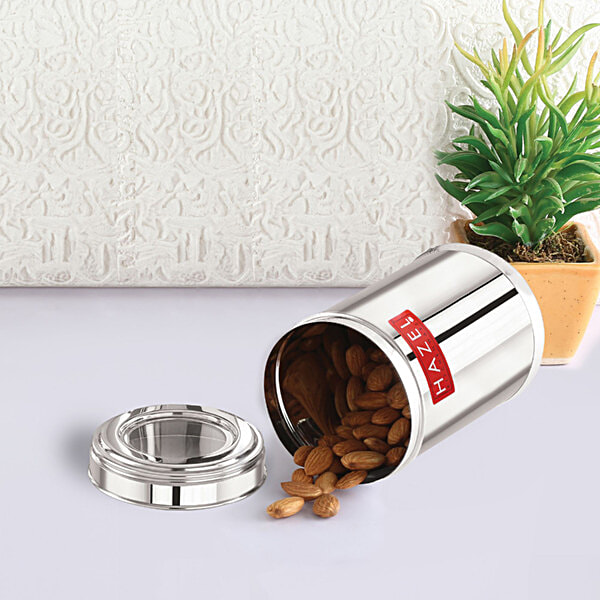 Buy Hazel Stainless Steel Container S9 - With Transparent See-Through ...