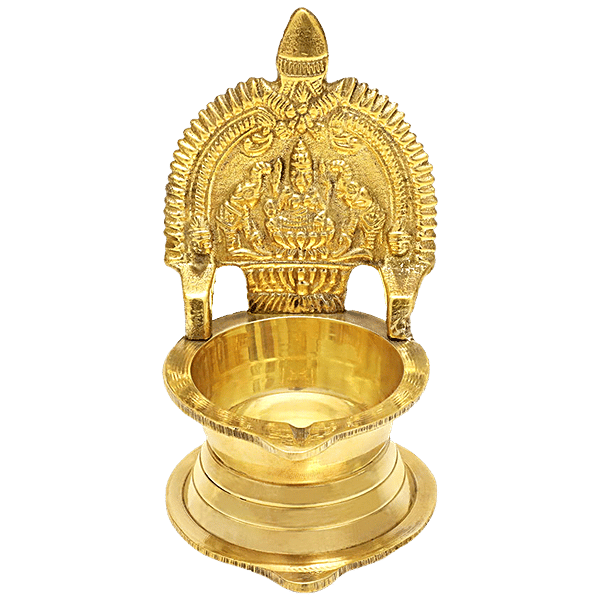 Buy Shubhkart Nitya Shubhlaxmi Brass Diya - Medium, Durable & Sturdy ...