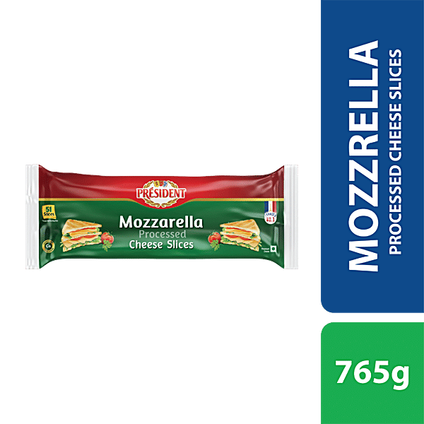Buy PRESIDENT Mozzarella Cheese Slice - Processed, Premium Online at ...