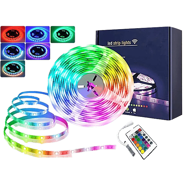 Buy Desidiya RGB LED Strip Light With Adapter & Remote - Easy To ...