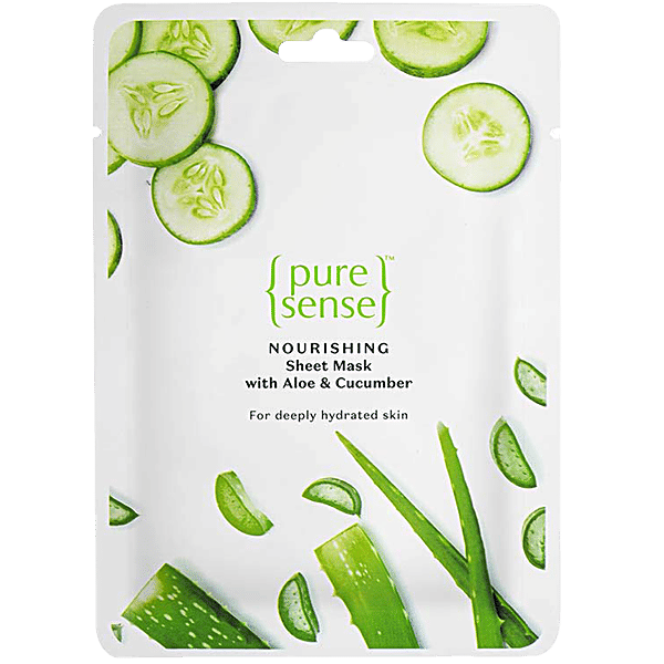 Buy PureSense Nourishing Sheet Mask - Aloe Vera & Cucumber, For Deeply ...