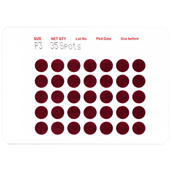 Buy Eyetex Pallavi Kumkum Spot/Bindi 3 In 1 - P3, Maroon, Skin Friendly ...