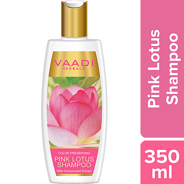 Buy Vaadi Herbals Pink Lotus Shampoo With Honeysuckle Extract - Colour ...