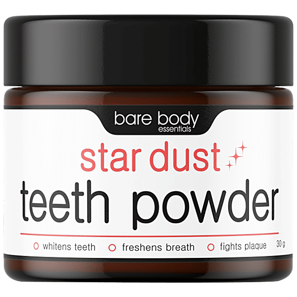 Buy Bare Body Essentials Star Dust Teeth Whitening Powder - Freshens ...
