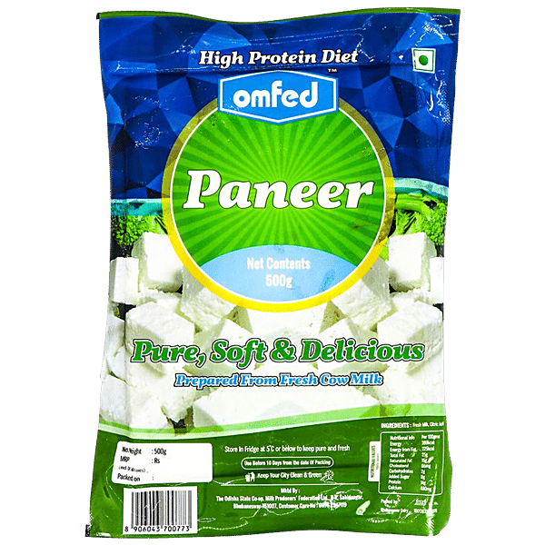 Buy OMFED Paneer - Soft, High In Protein Online at Best Price of Rs 170 ...