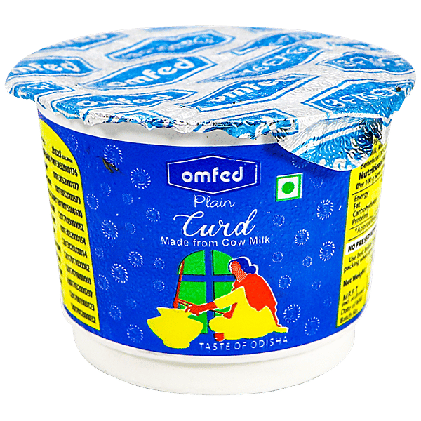 Buy OMFED Plain Curd - Made From Cow Milk Online at Best Price of Rs 30 ...