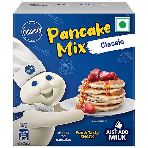 Buy Pillsbury Pancake Mix - Classic Flavour, Makes Soft & Fluffy ...