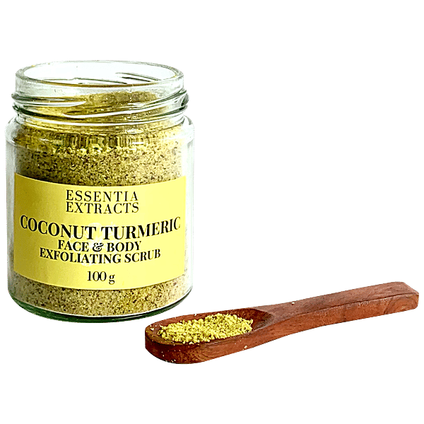 Buy Essentia Extracts Coconut Turmeric Scrub - Exfoliates Skin, Gives ...