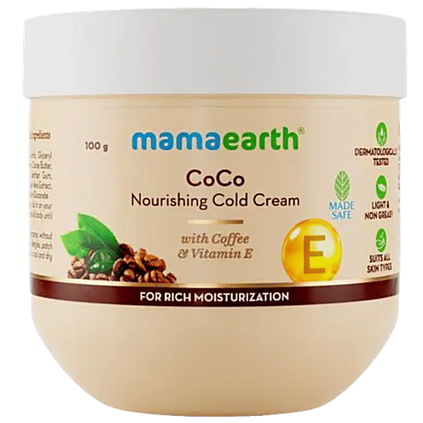 Buy Mamaearth CoCo Nourishing Cold Cream - With Coffee & Vitamin E, For ...