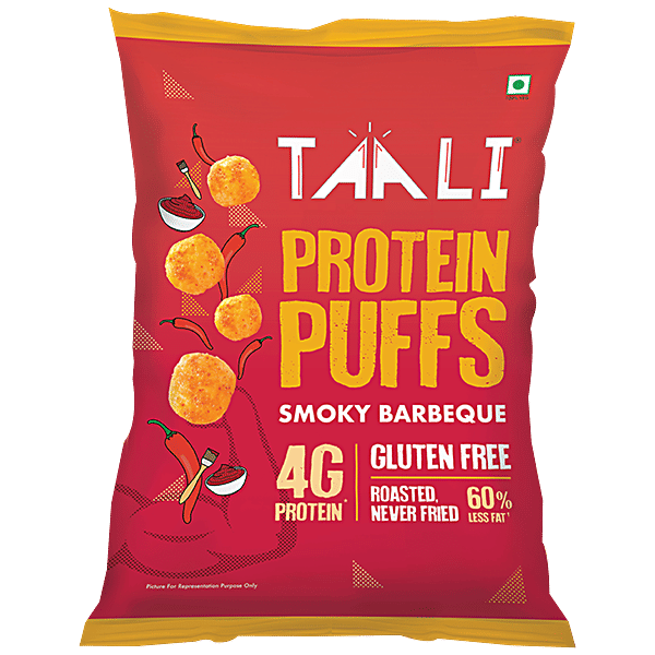 Buy TAALI Protein Puffs - Smoky Barbeque, Roasted, Non-Fried, Gluten ...