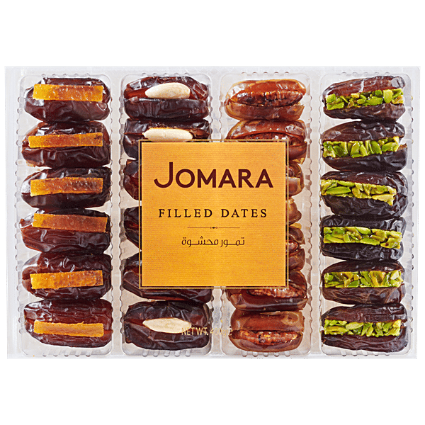 Buy JOMARA Dates Filled Mix - Assorted Flavours, Delicious Treat, Rich ...