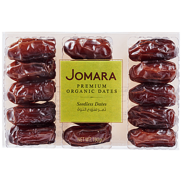Buy JOMARA Premium Organic Dates - Seedless, Delicious Treat, Rich In ...