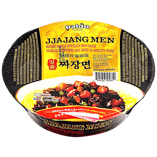 Buy Paldo Jjajang Men King Bowl Korean Noodles - Non Spicy, With Black Bean Sauce Online at Best ...