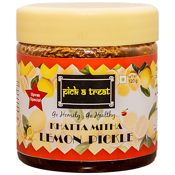 Buy PICK A TREAT Khatta Meetha Lemon Pickle - Traditional Method Online ...
