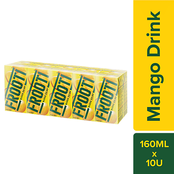 Buy Frooti Mango Drink - Ready To Serve Fruit Beverage Online at Best ...