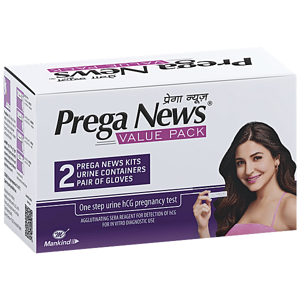 Buy Mankind Prega News Value Pack - HCG Home Pregnancy Test, One Step ...