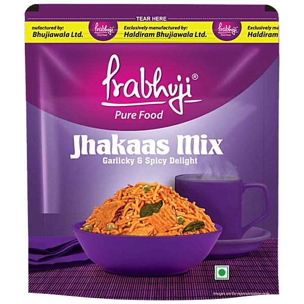 Buy PRABHUJI PURE FOOD Jhakaas Mix - Garlicky & Spicy Delight, Crunchy ...