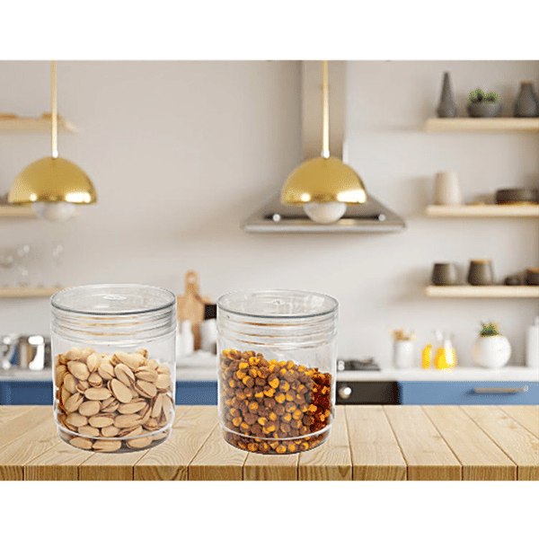 Buy Saaj Crysta Storage Container - Plastic, Transparent Body & Lid ...