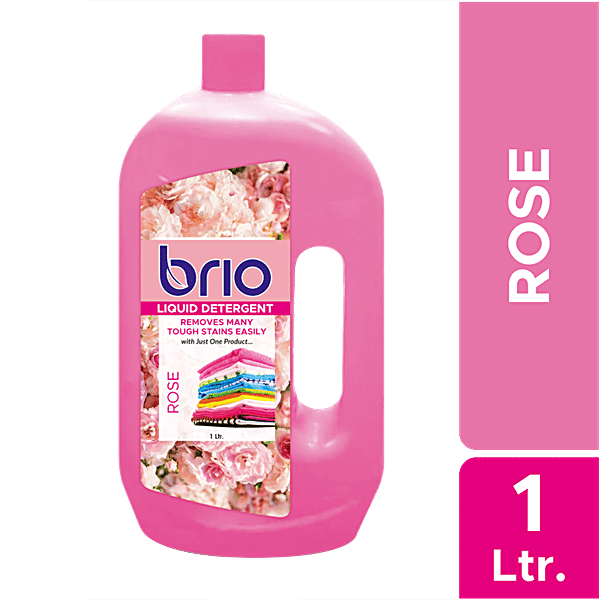 Buy Brio Liquid Detergent - Rose, Removes Tough Stains Online at Best ...