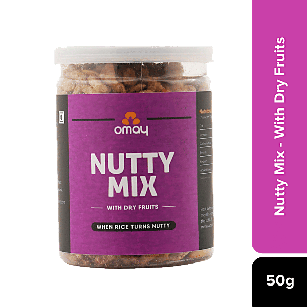 Buy Omay Foods Nutty Mix - With Dry Fruits, Roasted, Rich In Nutrients ...