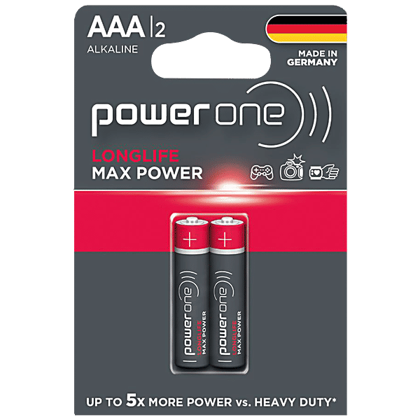 Buy Power One Max Power Alkaline Battery - Longlife, AAA Online at Best ...