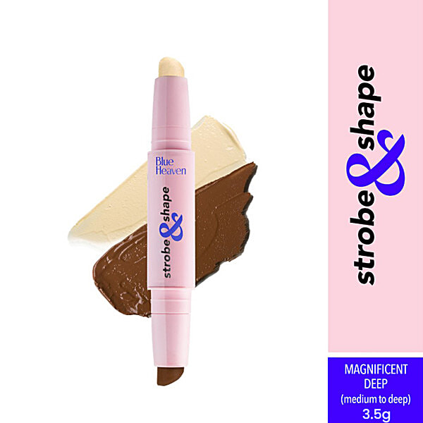 Buy Blue Heaven Strobe & Shape Highlighter & Contour Duo Stick - Medium ...