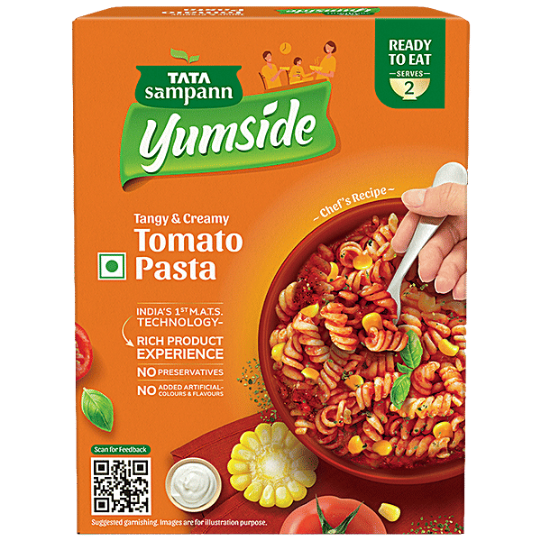 Buy Tata Sampann Yumside tomato-pasta-tangy-creamy-ready-to-eat-meal ...