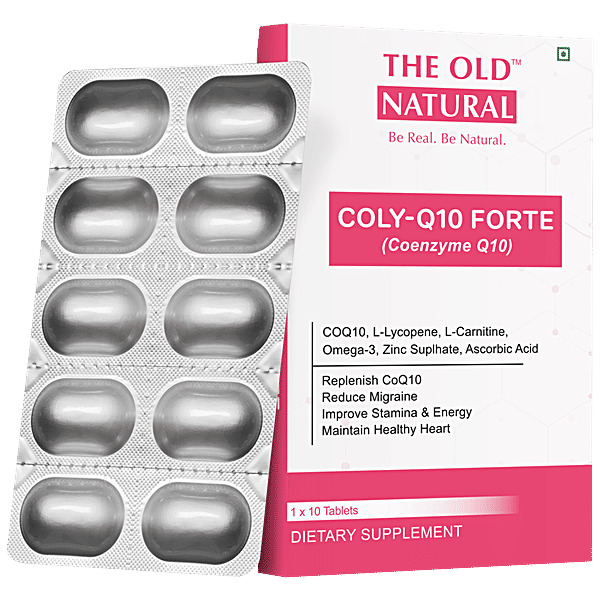 Buy The Old Natural ColyQ10 Forte 10 Tablets - COQ10, With L-Lycopene ...
