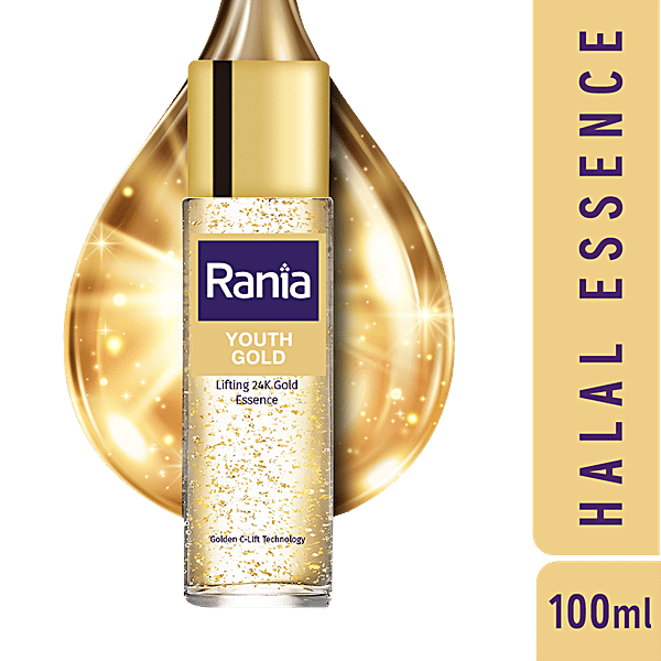 Buy Rania Youth Gold - Lifting 24k Gold Essence, 24 Hours Moisture Lock ...