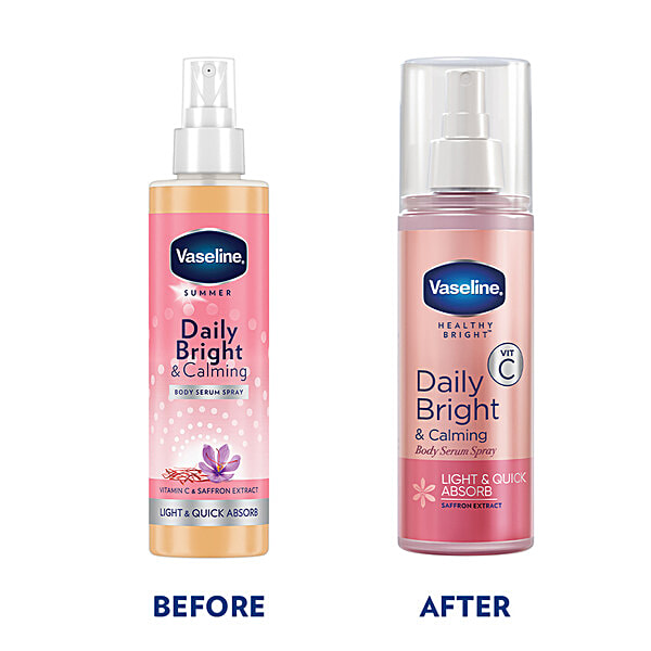 Buy Vaseline Summer Body Serum Spray - Daily Bright & Calming, Light ...