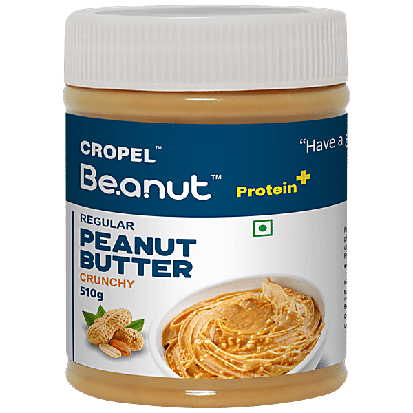 Buy Beanut Regular Peanut Butter - Crunchy, Rich In Protein & Fibre, No ...