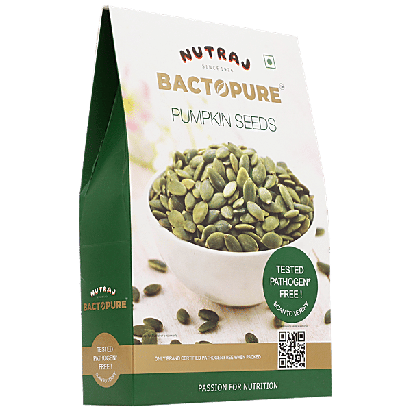 Buy Nutraj Bactopure Pumpkin Seeds - Tested Pathogen Free Online at ...