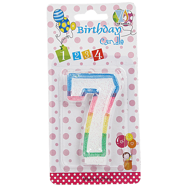Buy Se7en Number 7 Candle - For Cake Decoration, Birthday Parties ...