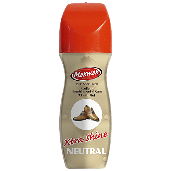 Buy Maxwax Xtra Shine Liquid Shoe Polish - Neutral Online at Best Price ...