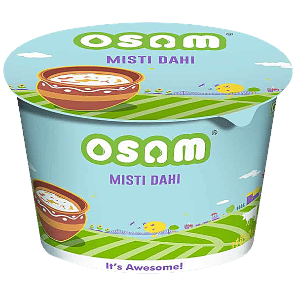 Buy OSAM Misti Dahi - Rich In Calcium & Protein, Flavourful, Creamy ...