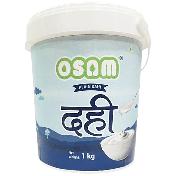 Buy OSAM Plain Dahi - Rich In Calcium & Protein Online at Best Price of ...