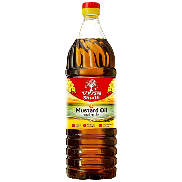 Buy Veda Shudh Mustard Oil - Rich In Vitamin A, Support Heart Health ...
