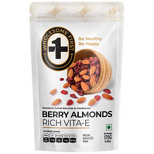 Buy Wholesome First Berry Almonds Roasted & Salted - Rich In Vitamin E ...