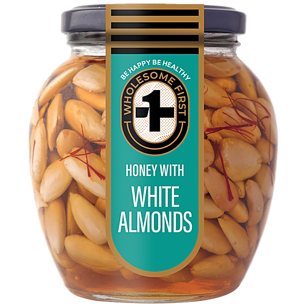 Buy Wholesome First Honey With White Almonds - Improves Immunity Online ...