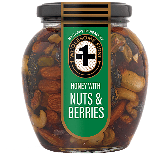 Buy Wholesome First Honey With Nuts & Berries - Rich In Nutrients ...