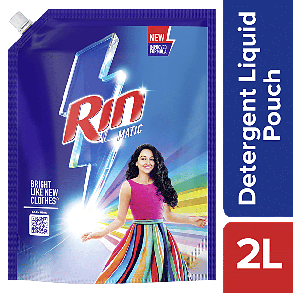 Buy Rin Matic Liquid - Removes Tough Stains, Safe On Hands, For Hand ...