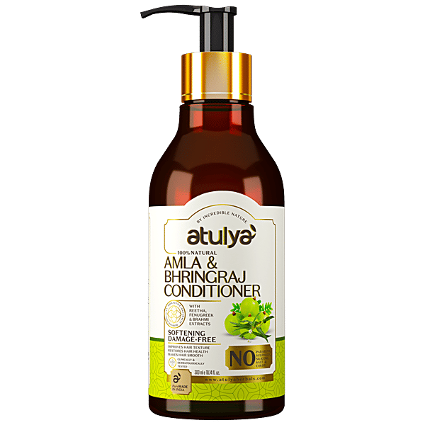 Buy ATULYA Amla & Bhringraj Hair Conditioner - With Fenugreek, Softening Damge-free Online at ...