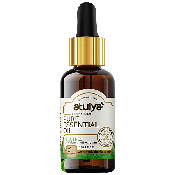 Buy ATULYA Tea Tree Essential Oil - Pure, Reduces Blemishes, Improves Skin Appearance Online at ...